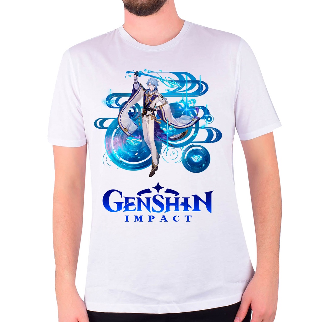Camiseta Genshin Impact Ayato - J0023 | Shopee Brasil