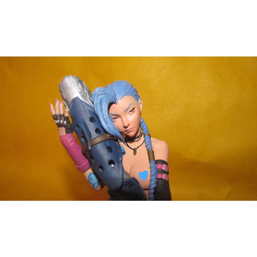Jinx - Action Figure em Resina - Boneco League Of Legends LOL - Arcane ...