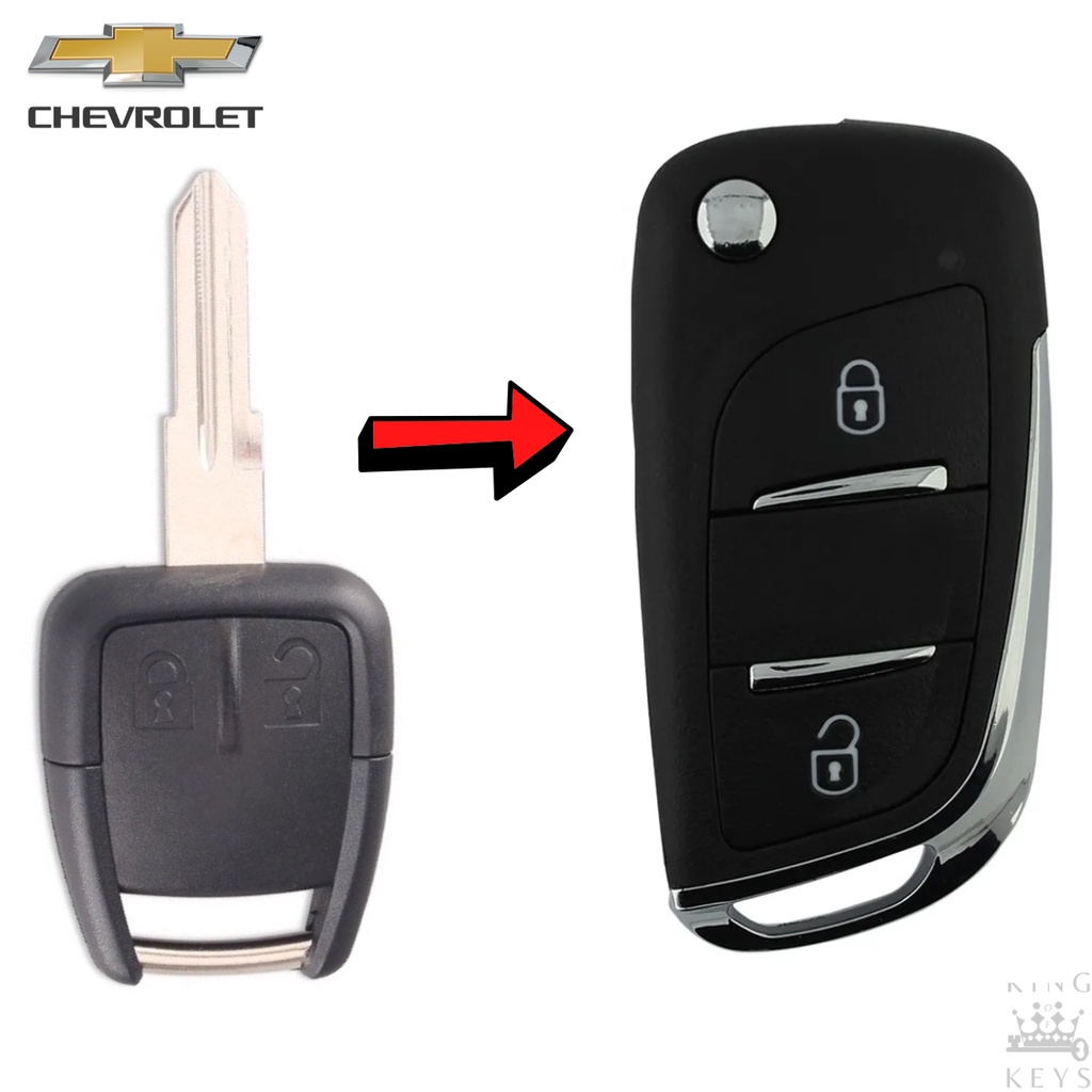 Chave Canivete Completa Gm Agile Meriva Celta Montana C Chip | Shopee ...
