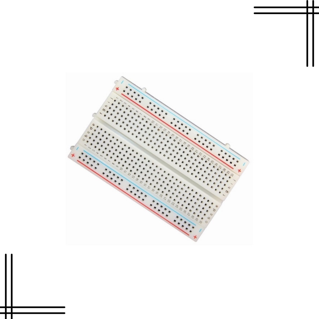 Protoboard Breadboard 400 Pontos Furos Pinos | Shopee Brasil