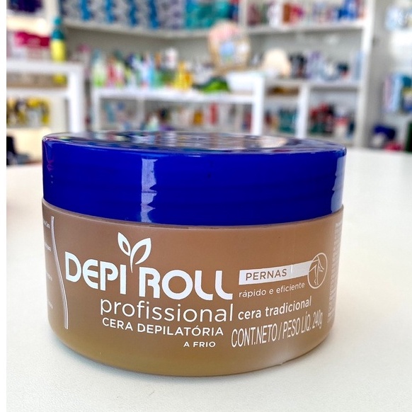 Cera Depilatória Corporal Fria Pote Depi Roll 240 GR Tradicional ...