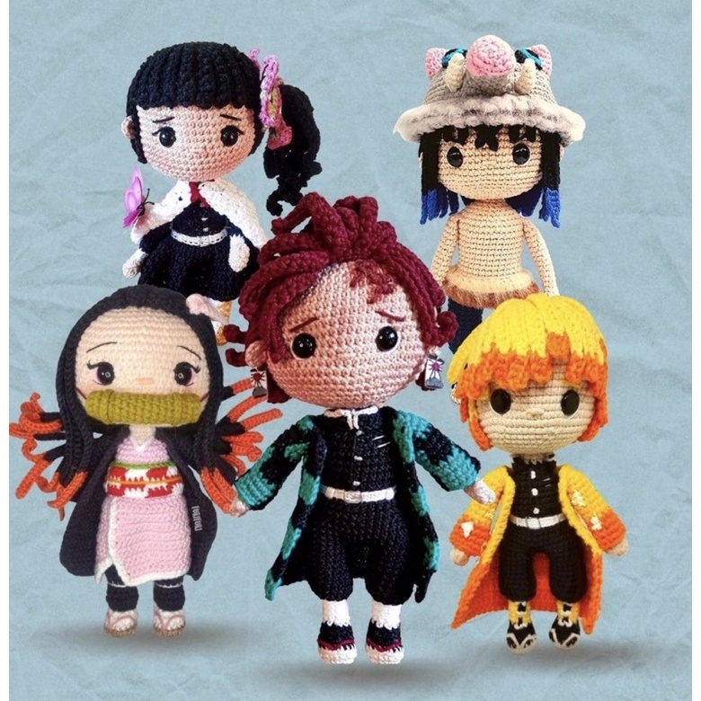 Amigurumi Kimetsu no Yaiba: Demon Slayer | Shopee Brasil