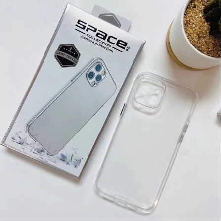 Capa Capinha SPACE Series Ultra Transparente Anti Impacto Policarbonato TPU Para iPhone 6 7 8 ...