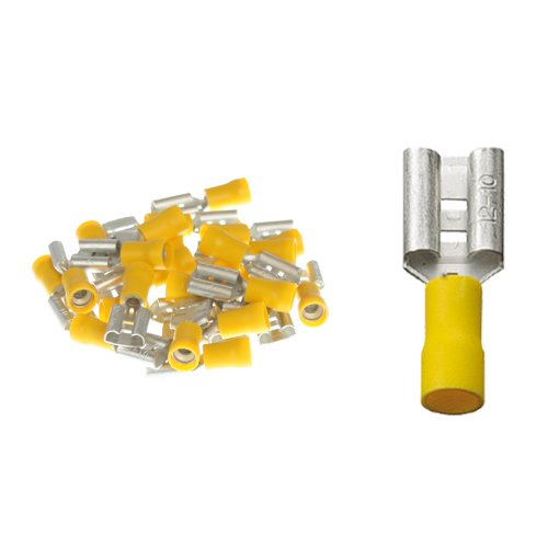 Terminal 4mm Pré-isolado De Encaixe (4 A 6mm) Pacote C/10 Und | Shopee ...