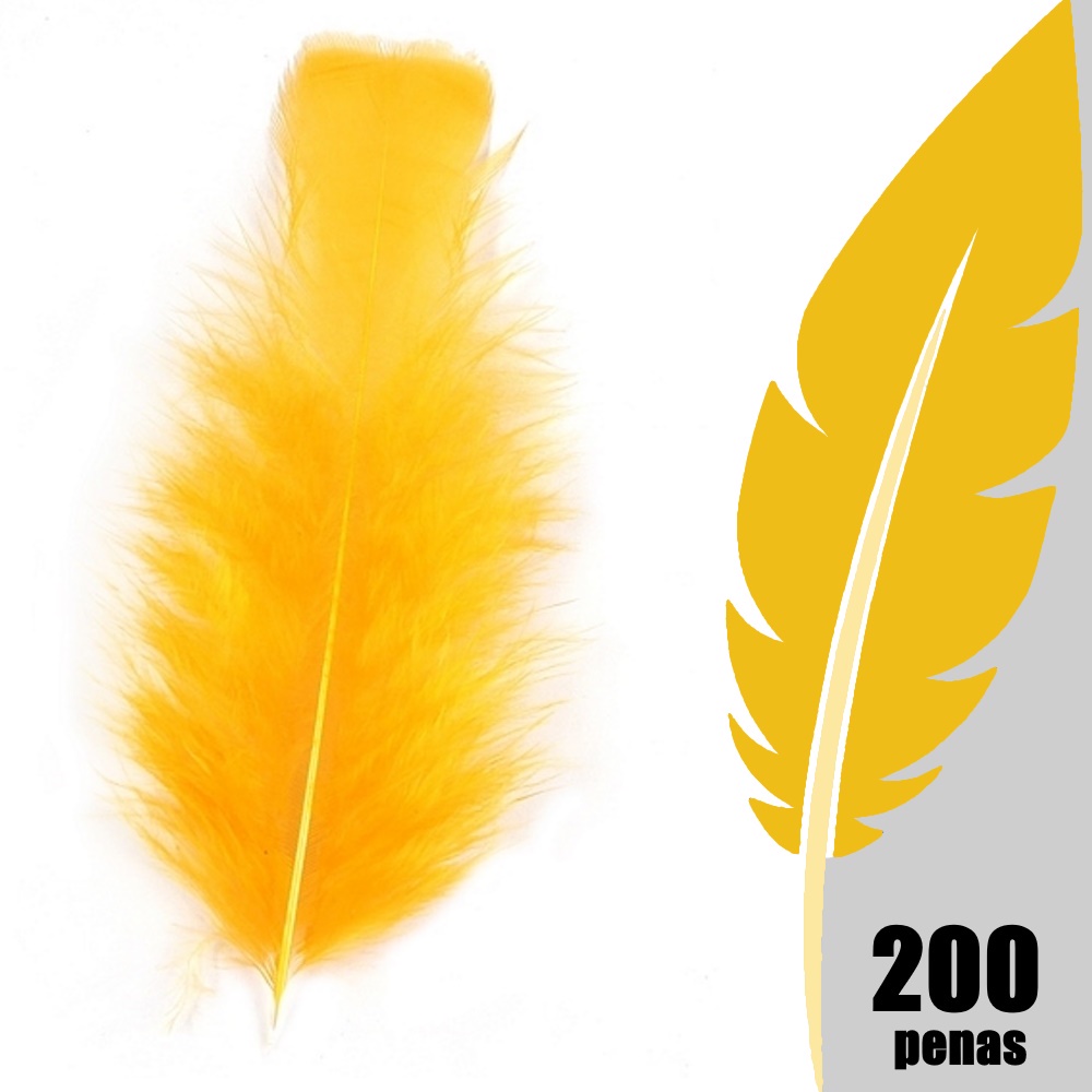 Penas Coloridas Pena de Galinha 200 Unidades Artesanato | Shopee Brasil