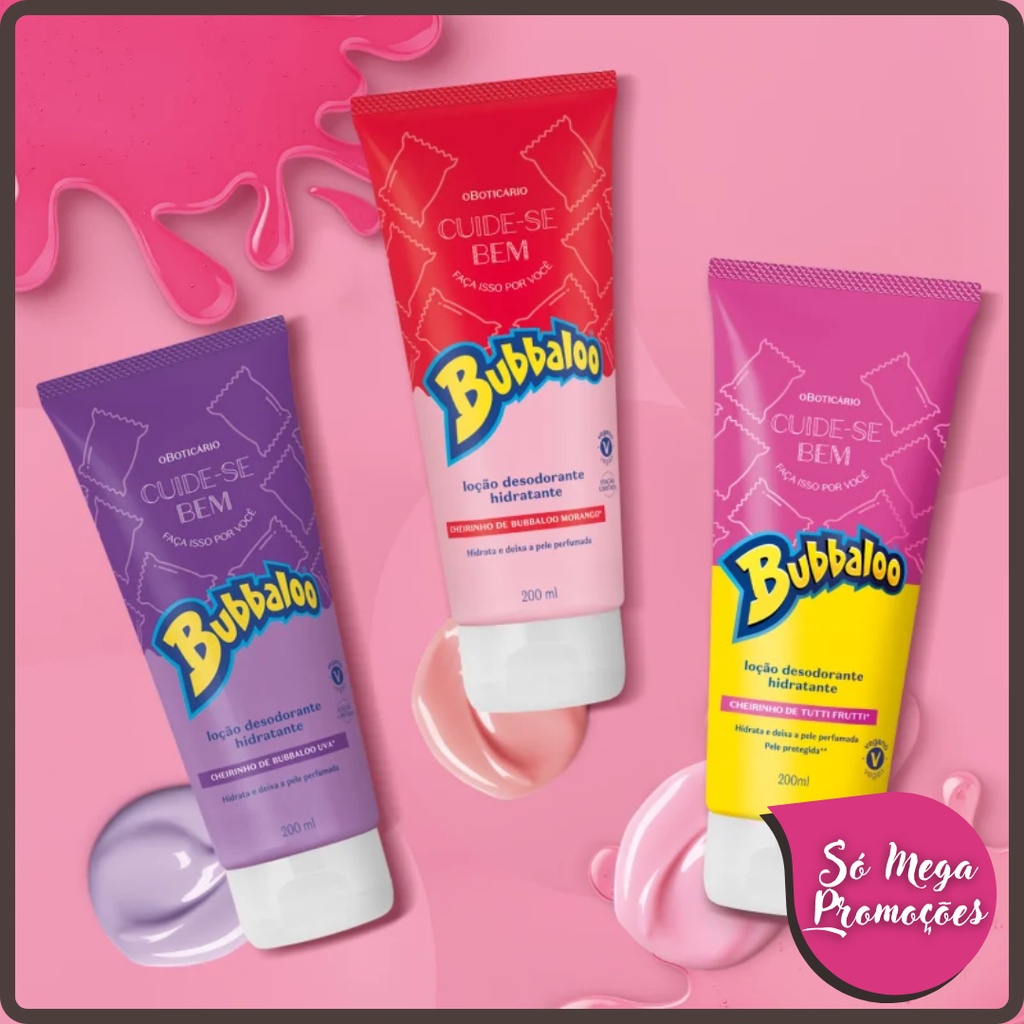 Hidratante Bubbaloo Tutti Frutti, Morango e 200ml - O BOTICÁRIO ... Hidratante Bubbaloo Tutti Frutti, Morango e 200ml - O BOTICÁRIO ...