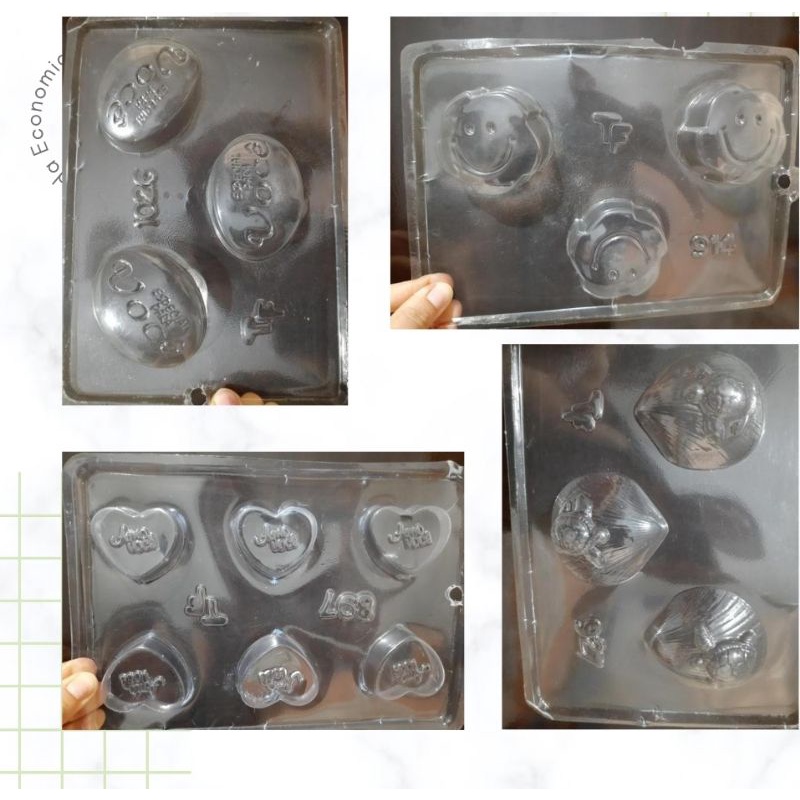Kit 12 formas pvc vários tipos, formatos e desenhos. | Shopee Brasil