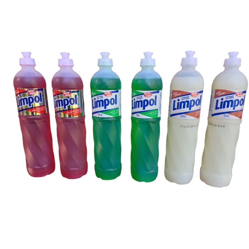 detergente limpol 500 ml kit - 6 unidades | Shopee Brasil