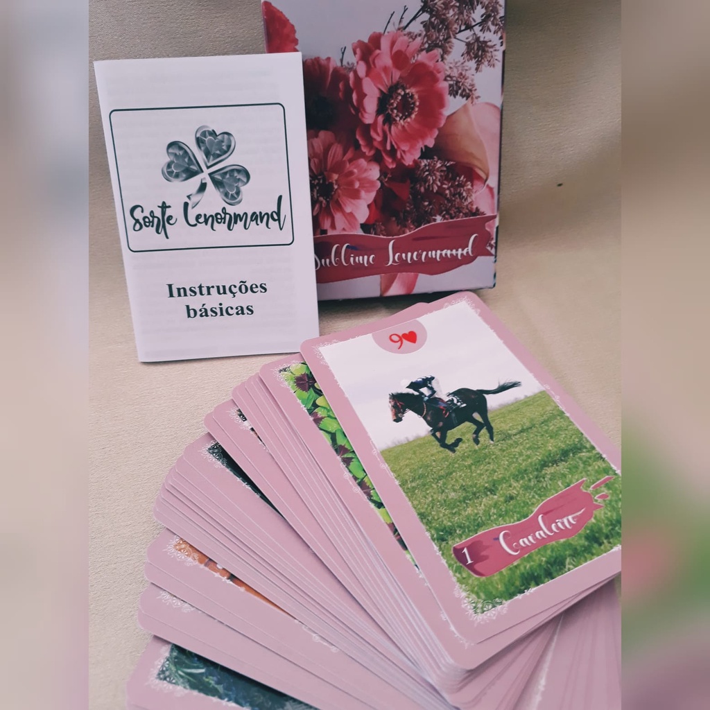 Baralho Tarot Lenormand Sublime Original Cartomância 36 Cartas ...