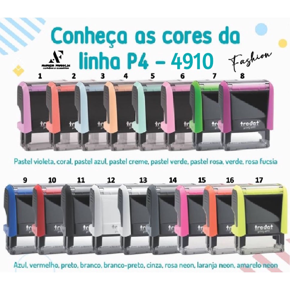 Carimbo Trodat P4 4910 | Shopee Brasil
