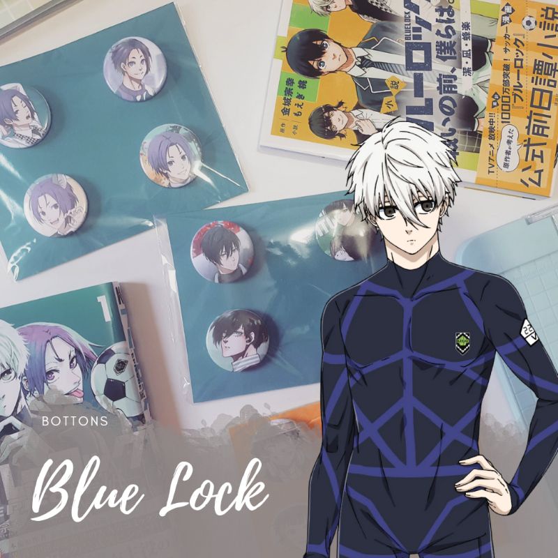 Kit Bottons Blue Lock - 38mm | Shopee Brasil