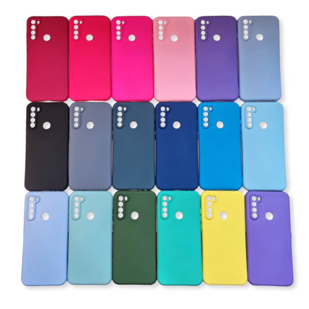 Capa Capinha Case Redmi Note 8T Silicone Aveludado Preta Rosa Azul Roxa ...