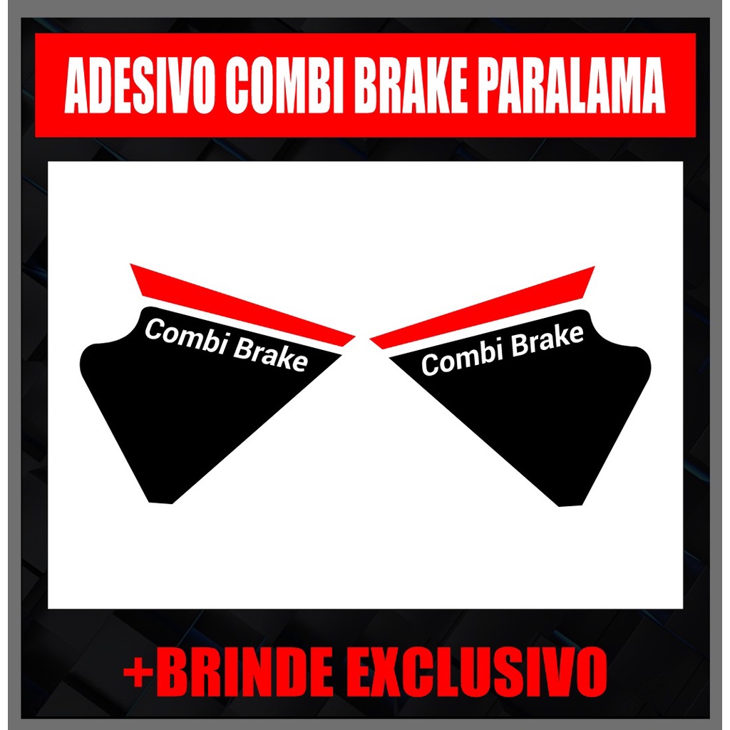 Adesivo Combi Brake Paralama De Moto CG 160 Personalizado | Shopee Brasil