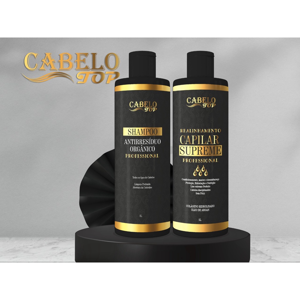 Kit Escova Progressiva Alisamento Total Sem Formol Organico Cabelo Top ...