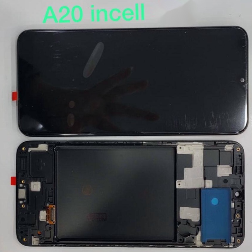 SAMSUNG A20 INCELL C/ARO Tela Touch Frontal Display LCD Touch Completo Original acessorios ...