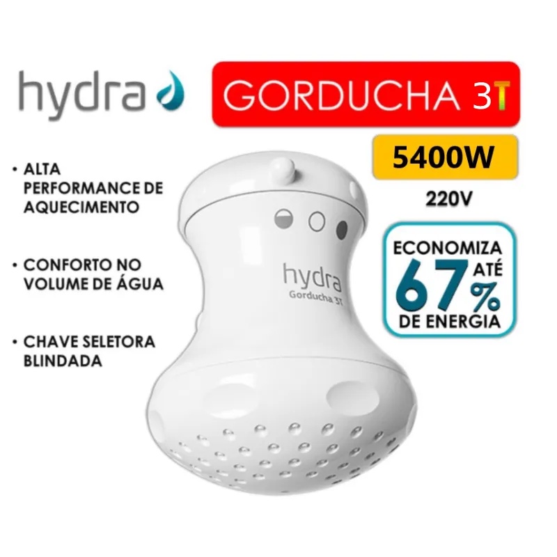 CHUVEIRO DUCHA GORDUCHA HYDRA 220V | Shopee Brasil