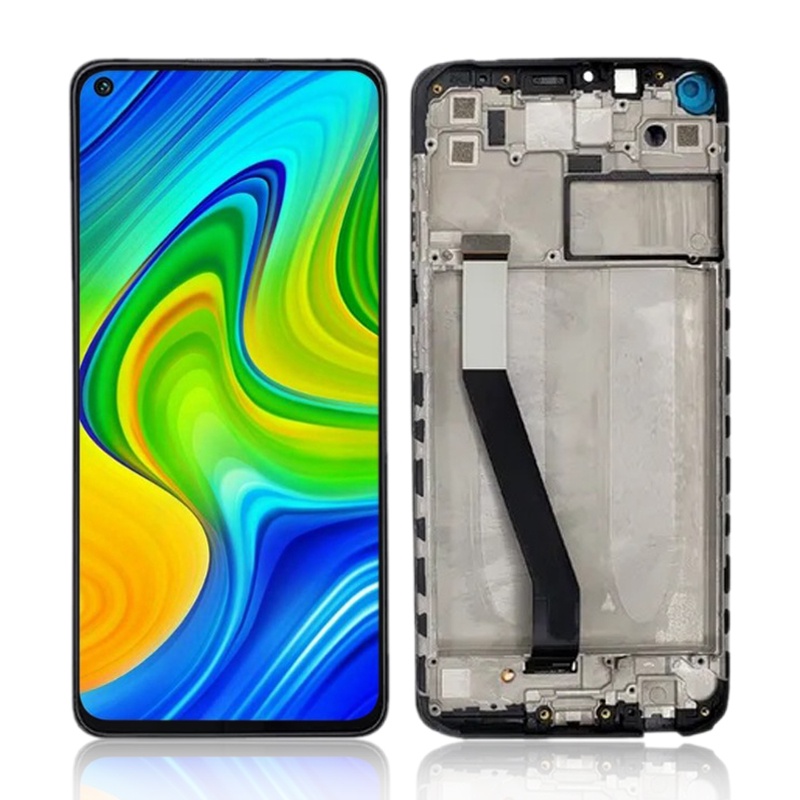 Tela Frontal Display Xiaomi Redmi Note 9 Lcd Touch Com Aro Completo