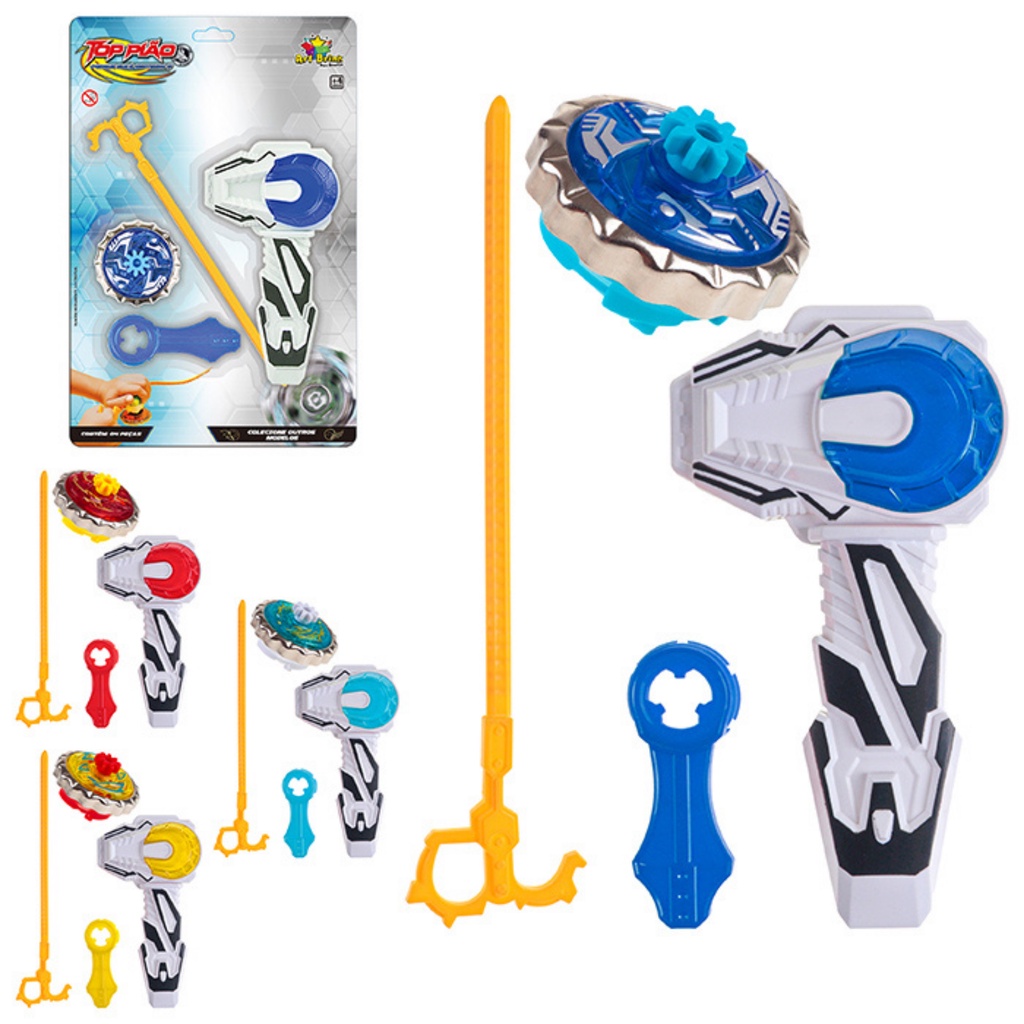 Bleibleide Bayblade Burst Com Lançador Tornado Kit Completo | Shopee Brasil