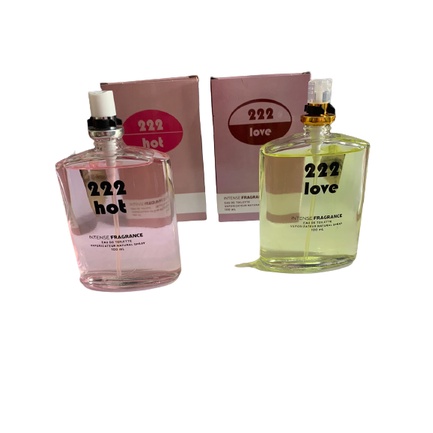Kit de Perfume Feminino 222 Love e 222 Hot Ótima Fixação Dura 12 horas ...