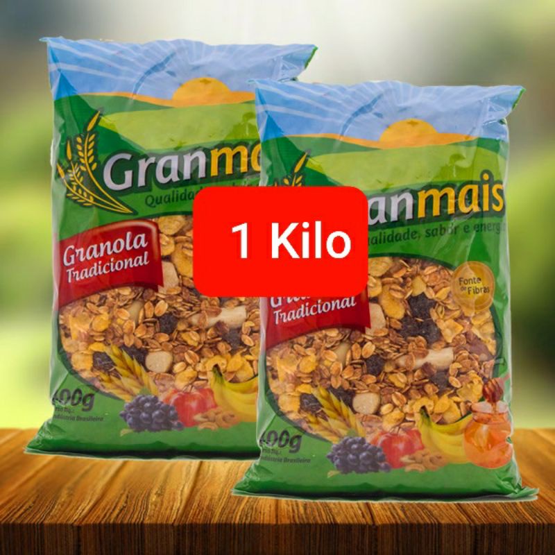 Granola Tradicional de Alta Qualidade Pacote 1 Kilo - Postagem Rápida ...