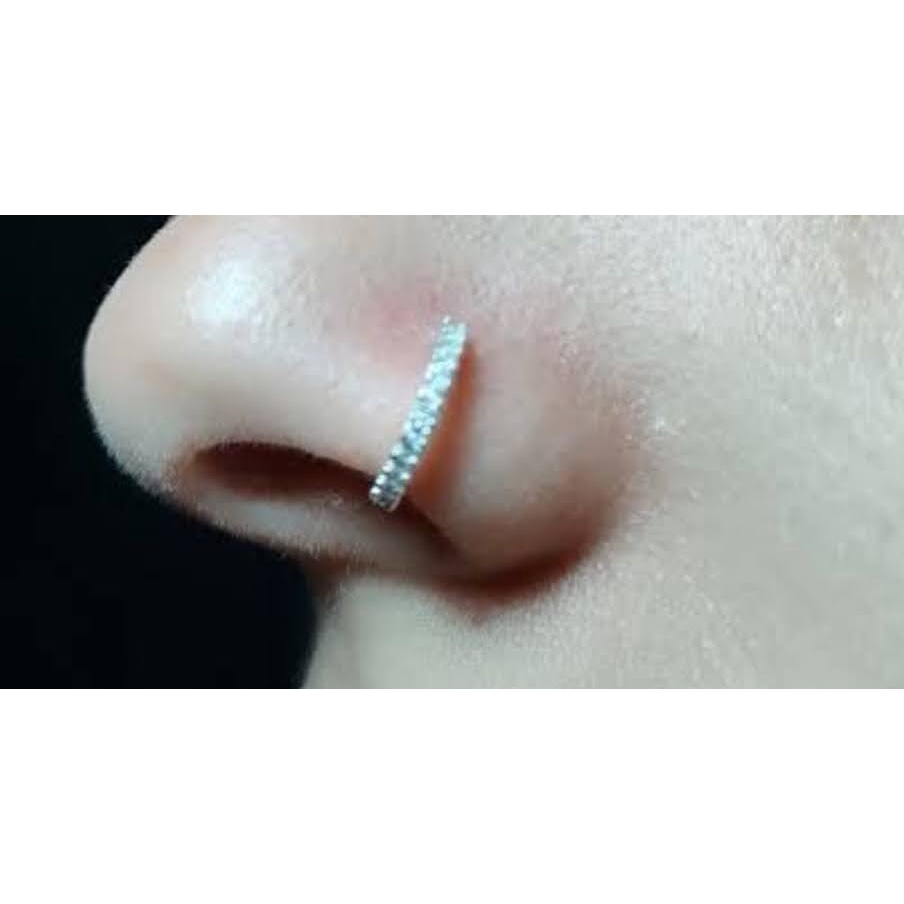 Piercing Argola de Nariz ou Orelha Aço Cirúrgico 8.0mm | Shopee Brasil