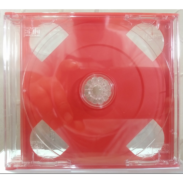 Capa para cd duplo tipo "fat case" VERMELHA | Shopee Brasil