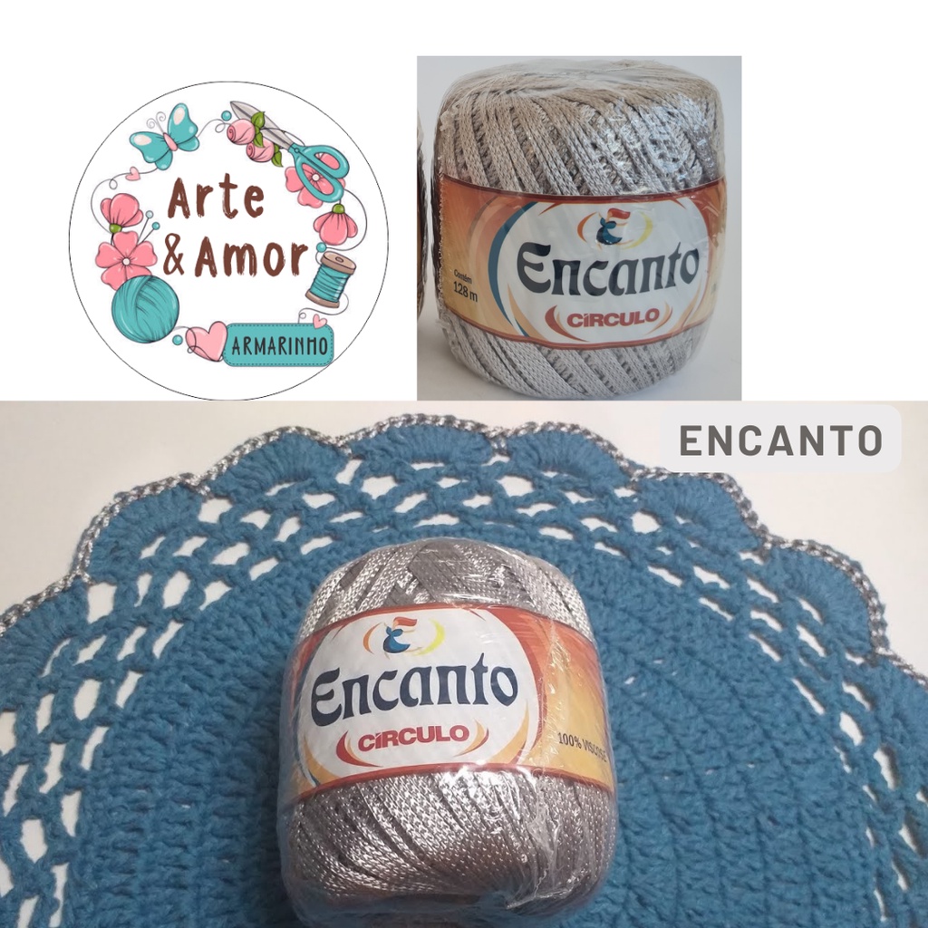 Linha Encanto 8473 Prata Aluminio Circulo Prata 100 gramas | Shopee Brasil