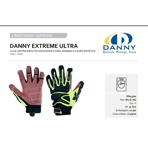 Luva Anti Impacto - Extreme Ultra Danny | Shopee Brasil