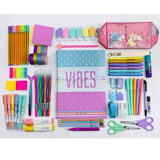 kit material escolar completo com caderno e estojo (25 itens) | Shopee ...