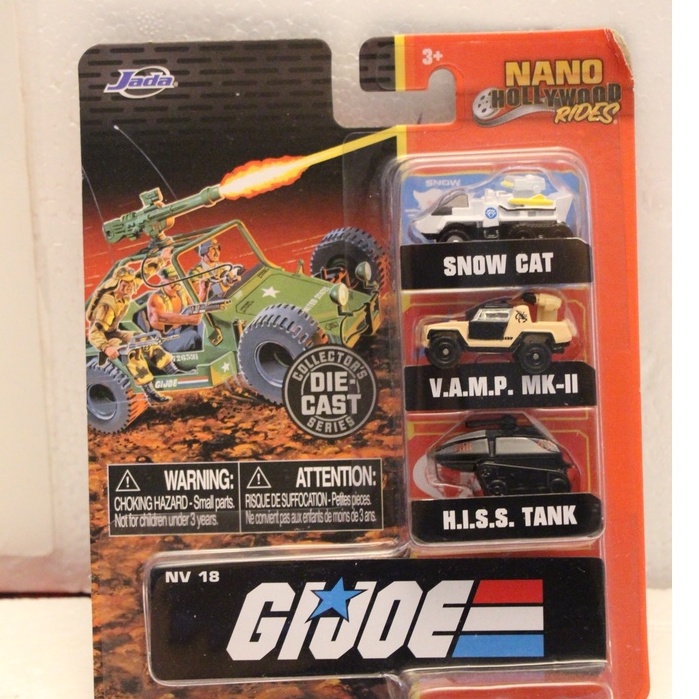 Jada Nano Hollywood Rides Gijoe Snow Cat Vamp E Kiss Tank Ref X