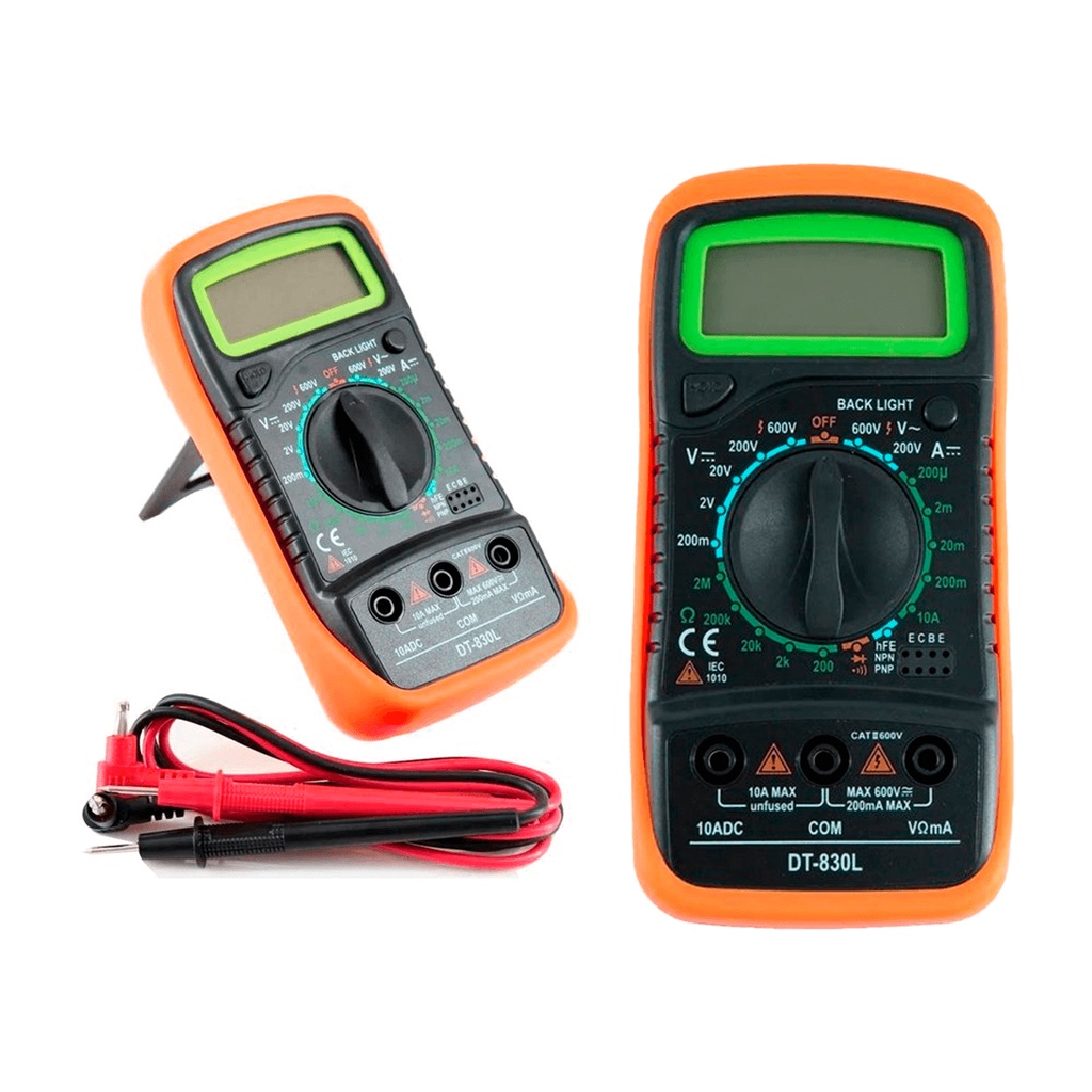 Multimetro Digital Profissional DT-830L Portátil Display LCD Multi ...