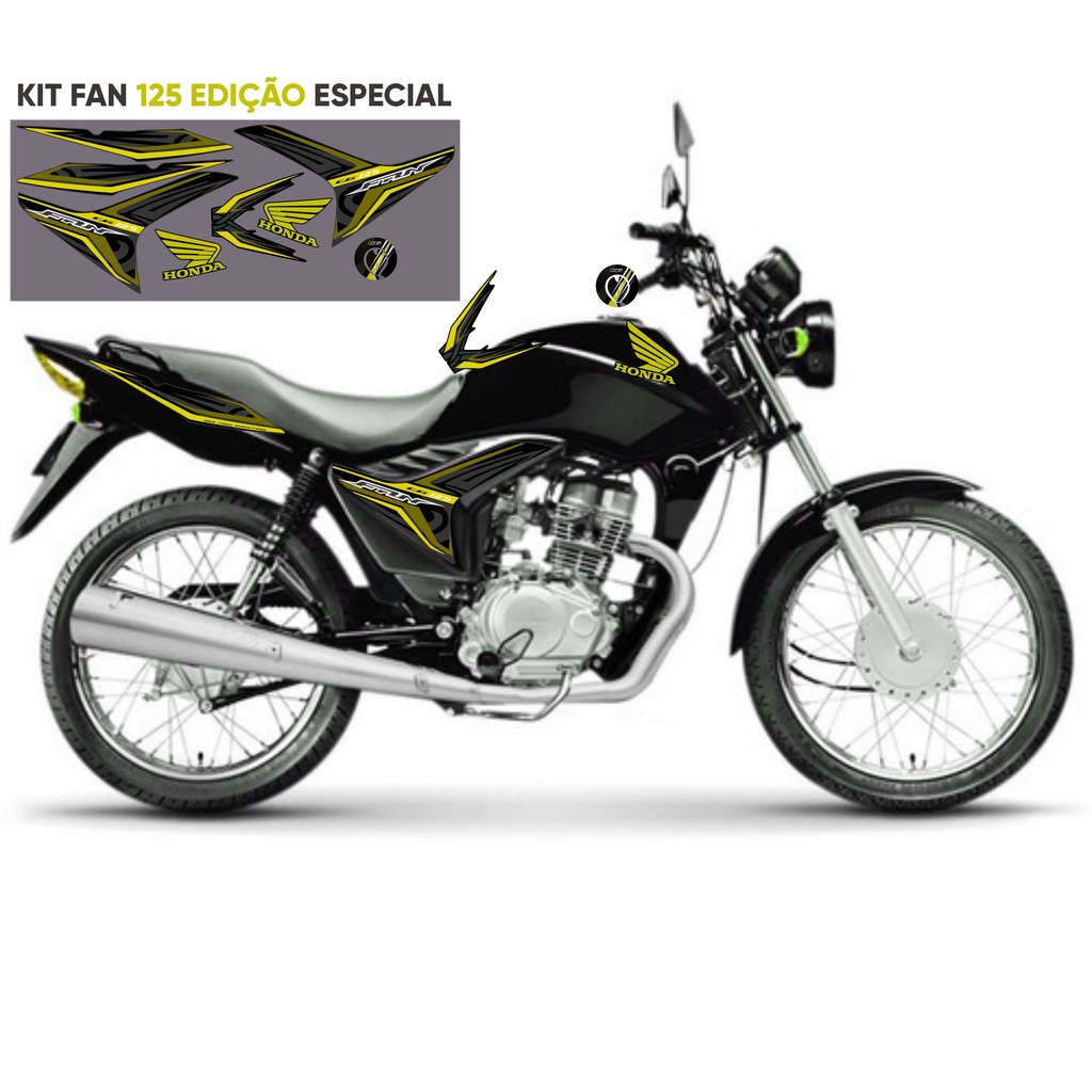 KIT FAIXAS ADESIVAS FAN 125 EDIÇÃO ESPECIAL | Shopee Brasil