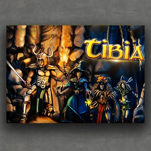 Tibia, Rpg, Gamer, Nerd, Geek, Quadro Decorativo 30x42cm Mdf | Shopee ...