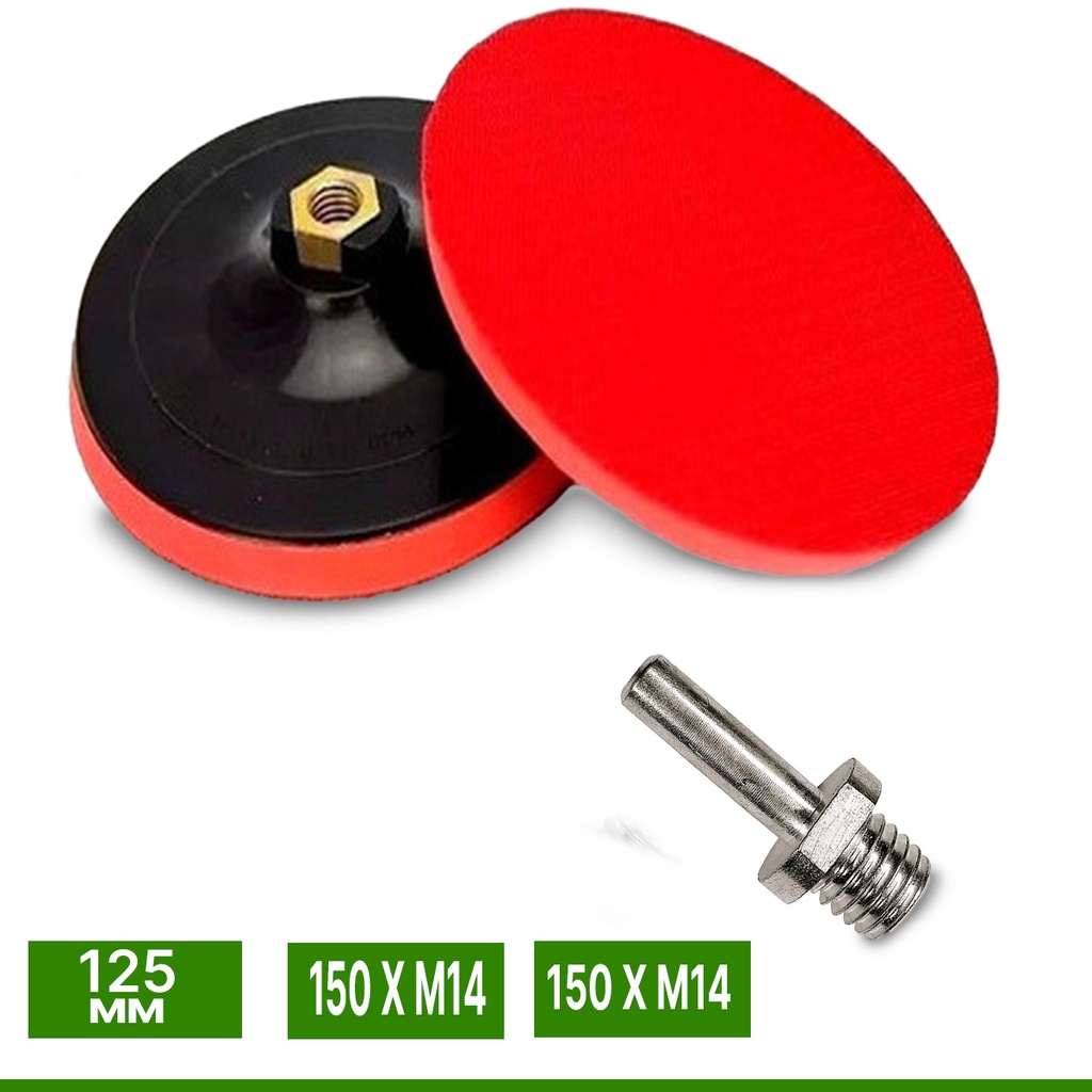 Base De Lixa Com Velcro Esmerilhadeira Lixadeira 115 MM 150 MM | Shopee ...