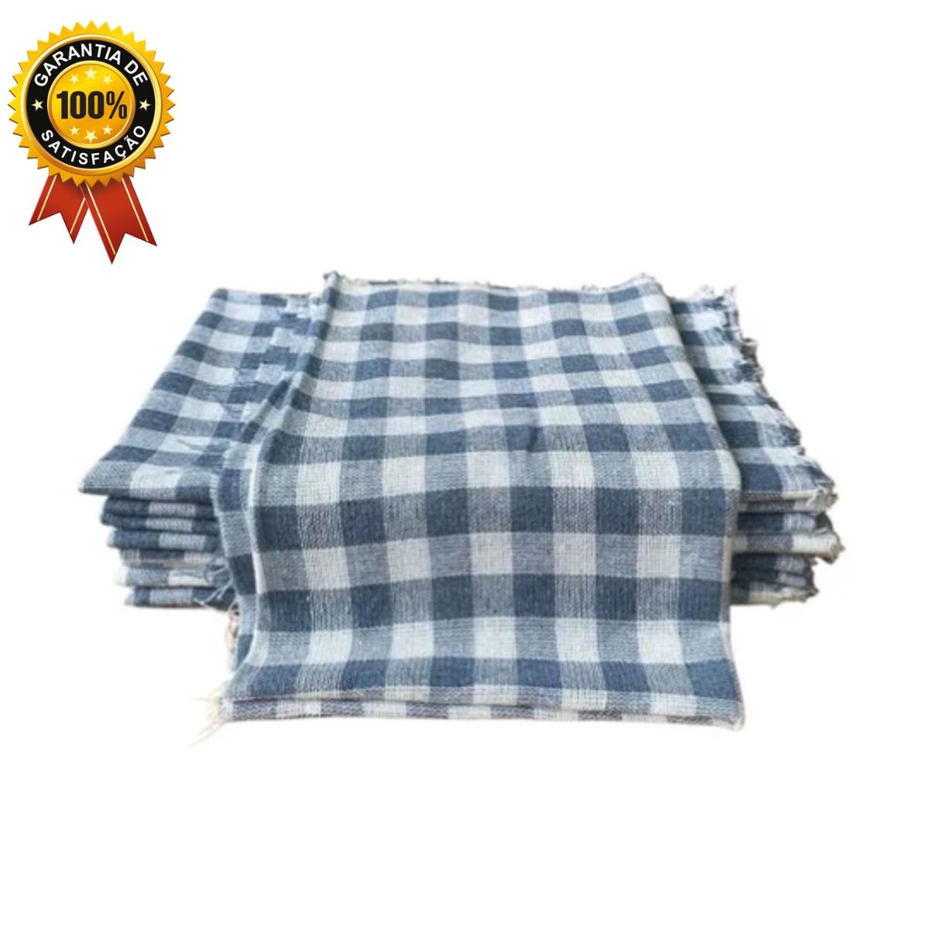 5 Pano De Chão Para Limpeza Xadrez Listrado Grande | Shopee Brasil