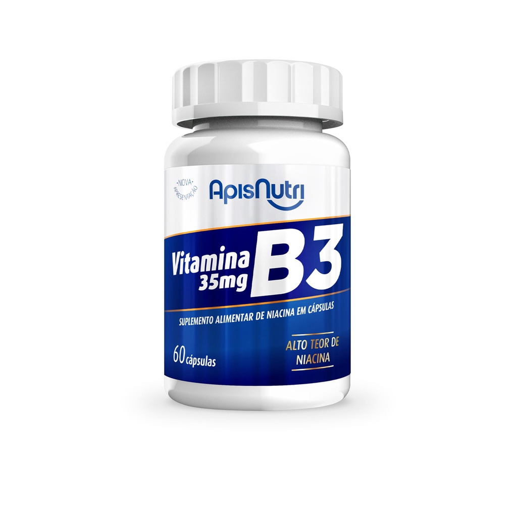 Vitamina B3 60 capsulas Apisnutri | Shopee Brasil