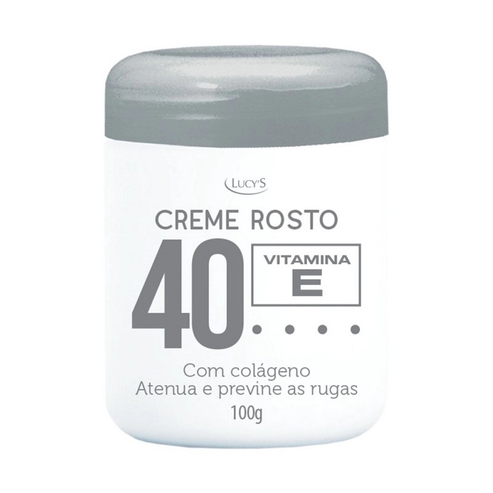 Creme Facial 40+ Anos Anti-Rugas Clareador e Removedor de Manchas Com ...