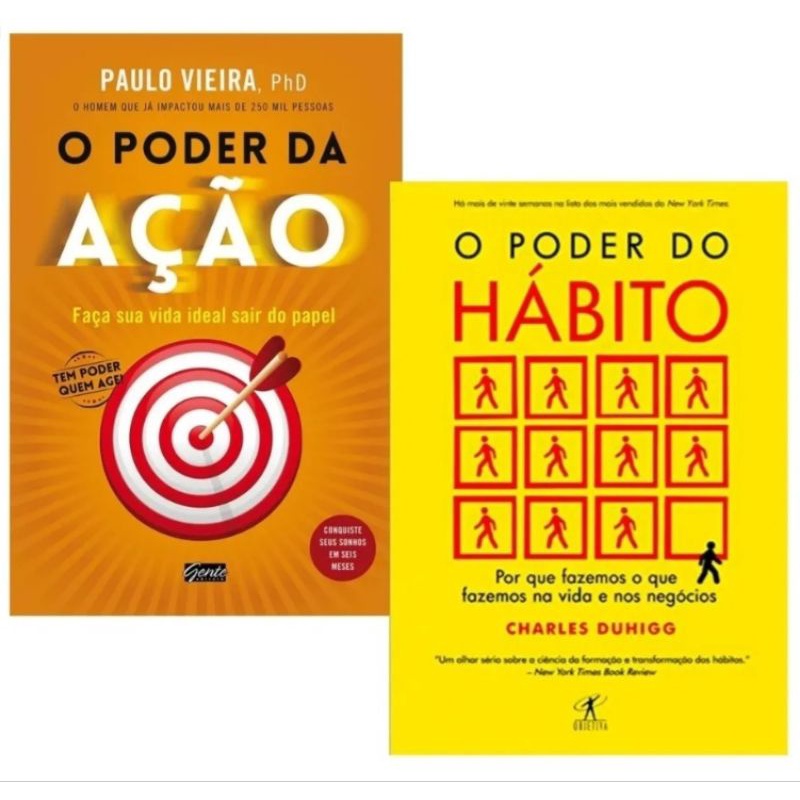 Kit livros O poder do hábito e O poder da ação novos presente de Natal ...