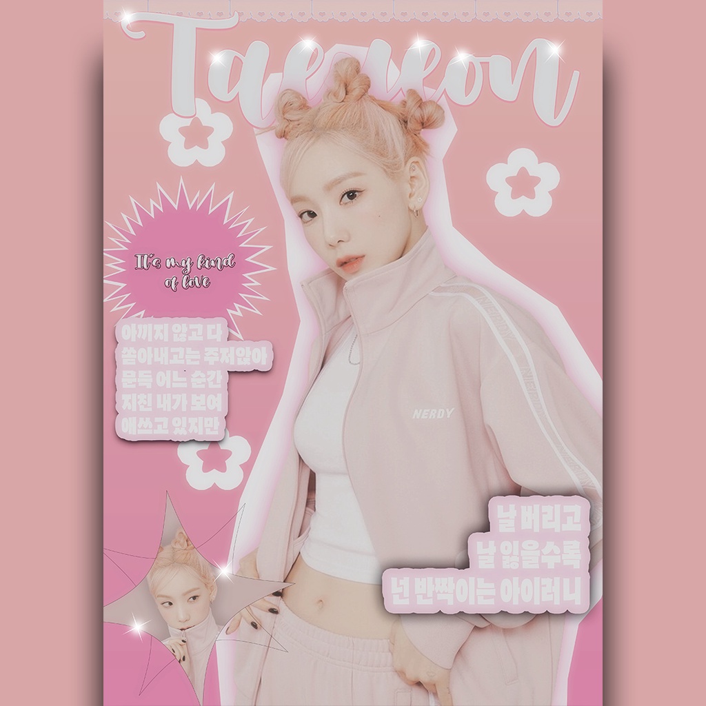 Poster Taeyeon | Shopee Brasil