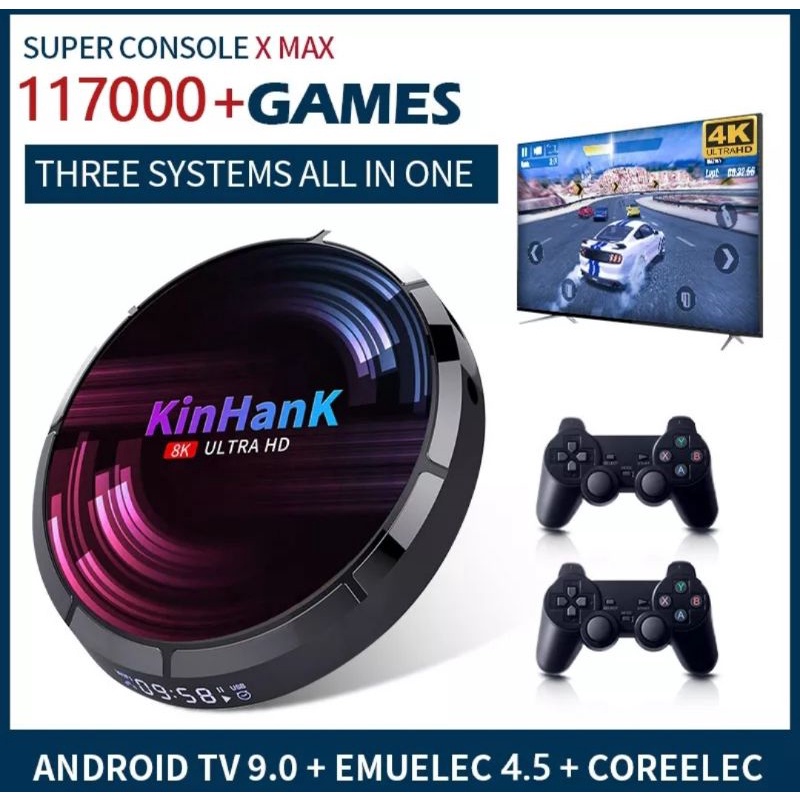 Super Game Console Kinhank 2 em 1 Box Mais de 40000 Jogos Com ...