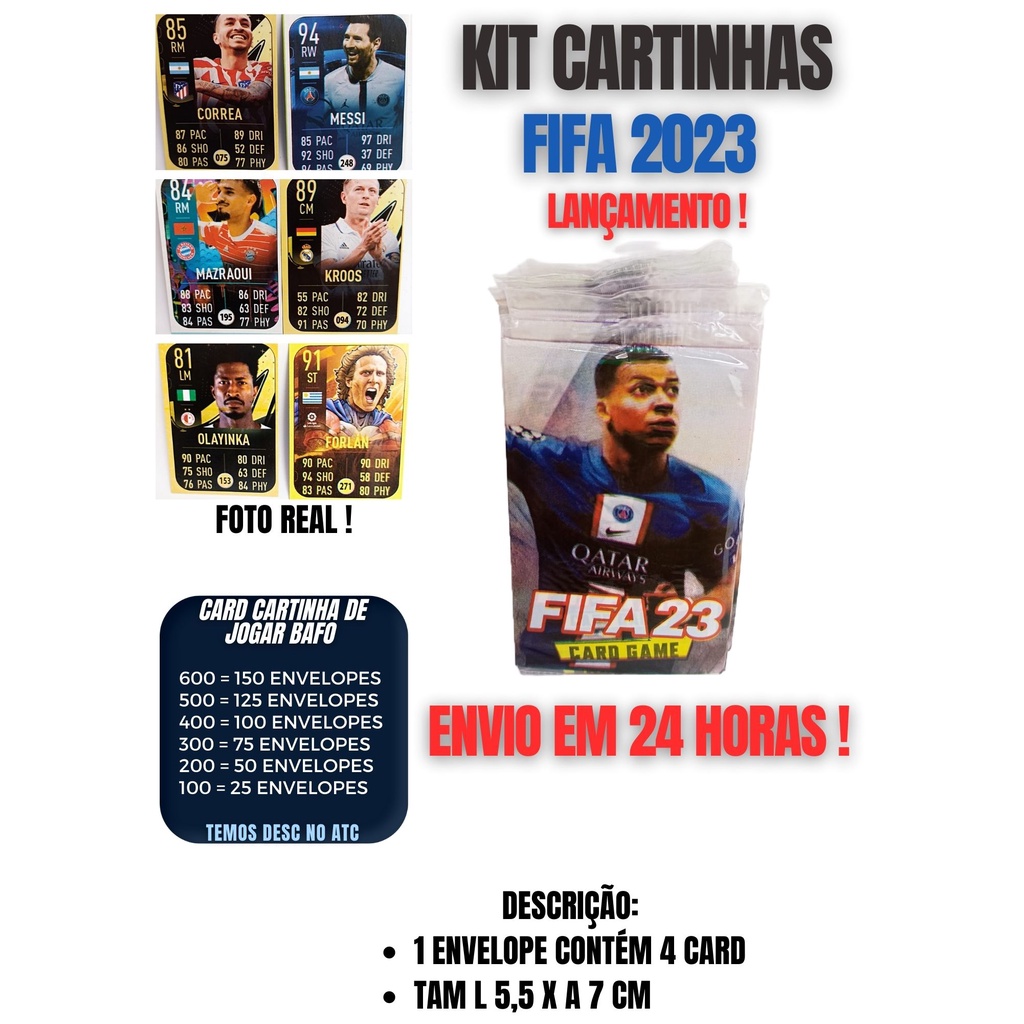 KIT CARD | CARTINHA FIFA 23 DE JOGAR BAFO | Shopee Brasil