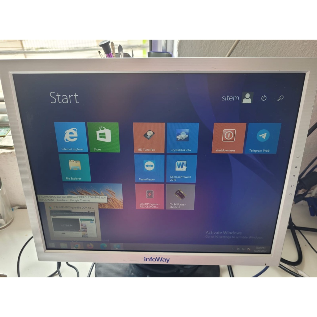 monitor compacto itautec L1553s 15 pol garantia de 3 meses