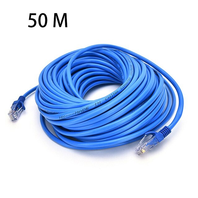 Cabo De Rede Ethernet Lan Rj45 Cat5e C/ 50Metros | Shopee Brasil