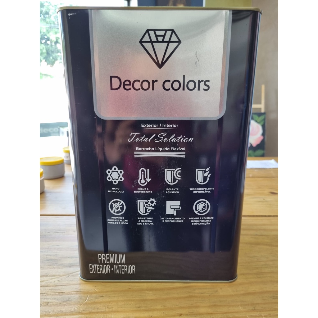 Tinta Borracha Líquida Flexível Total Solution 18 litros Decor Colors ...