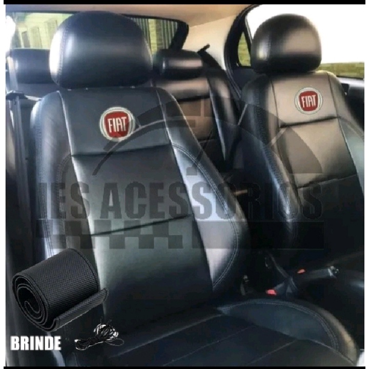 Capa de Banco Automotivo em Couro Para Todos os Modelos Fiat Palio Uno ...