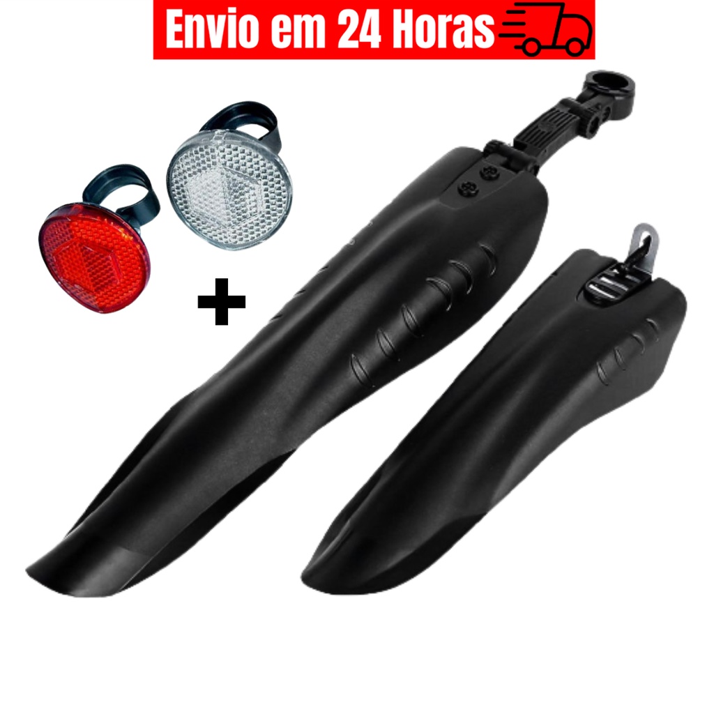 Paralamas Para Bike Para-lama Dianteiro e Traseiro - Para Barro Nylon Bicicleta Ciclismo Aro 20 ...