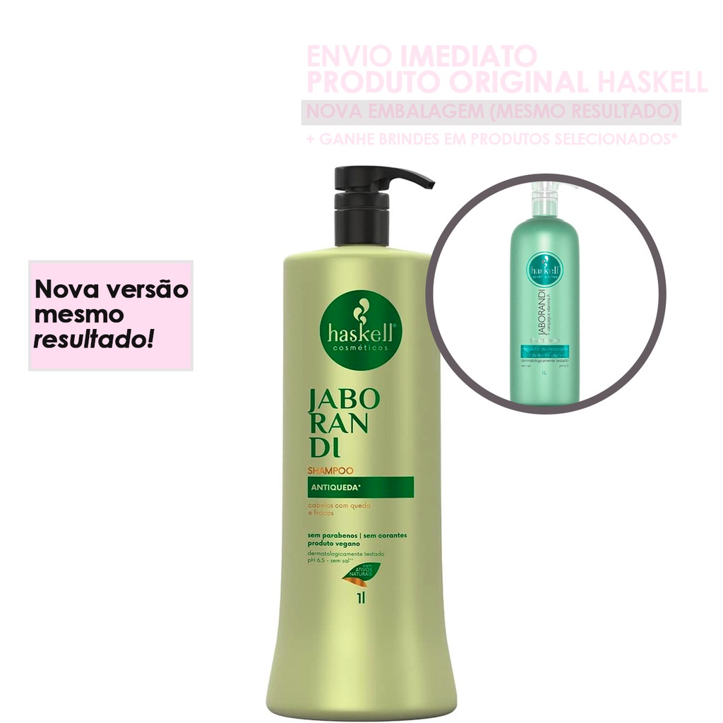 Shampoo Haskell Jaborandi 1 Litro | Shopee Brasil