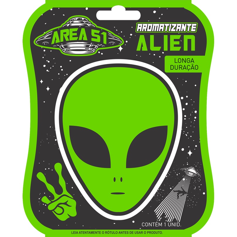 Aromatizante Miniatura Area 51 - Alien | Shopee Brasil