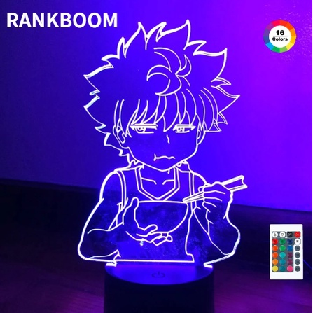 Luminaria 3d hunter x hunter killua led rgb light | Shopee Brasil