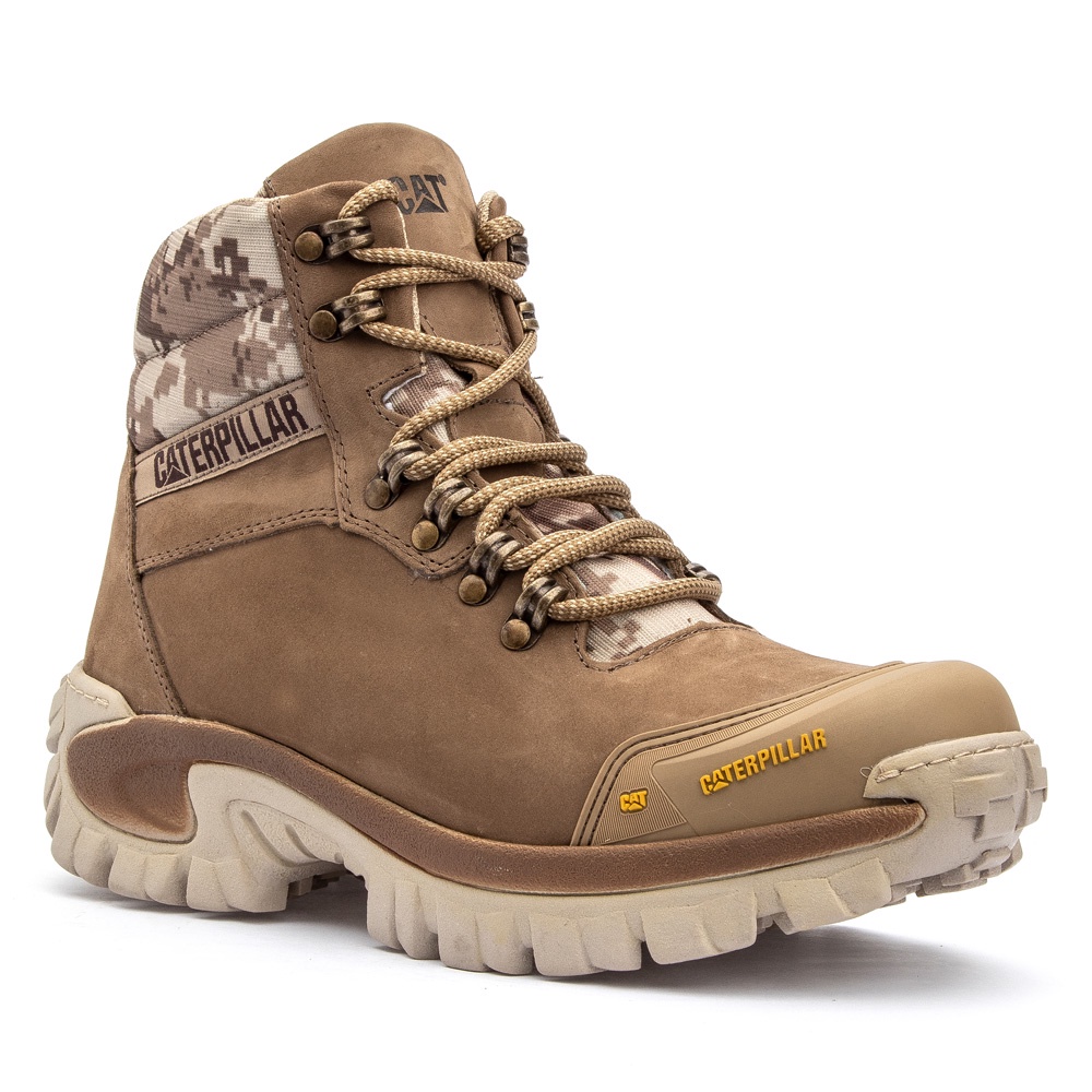 Bota Coturno Cat Caterpillar 2064 Creme Botina Original Oferta | Shopee ...
